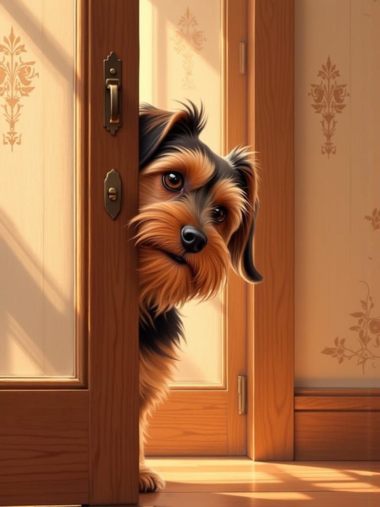 Whimsical Woodland Scene in a Cozy, FL Wright-Insp... - AI Art