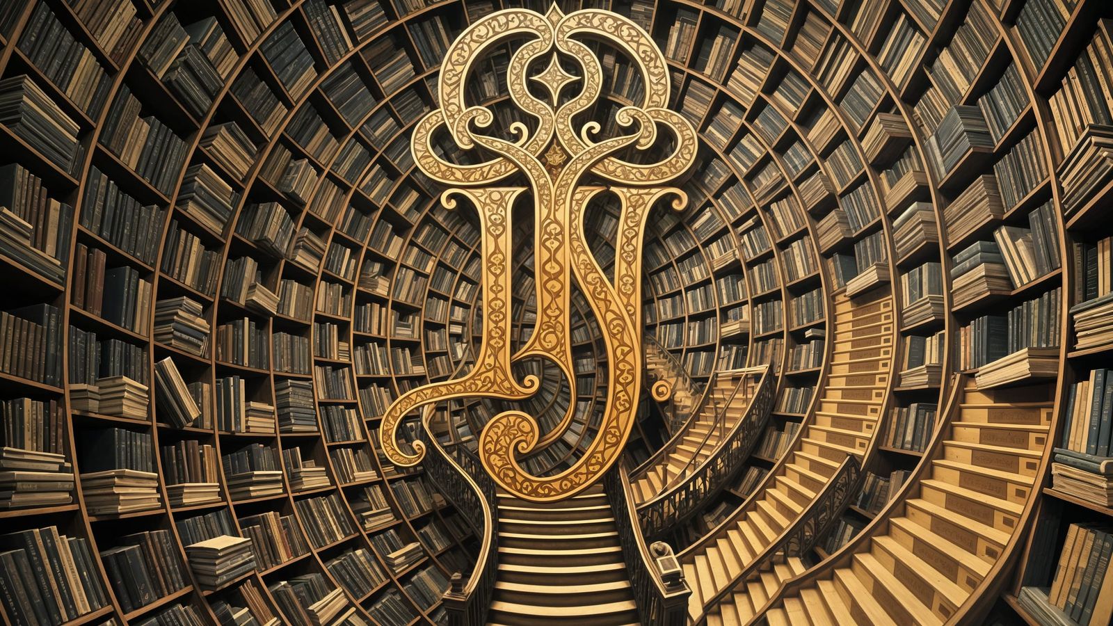 Intricate Monogram in Impossible Style - AI Art