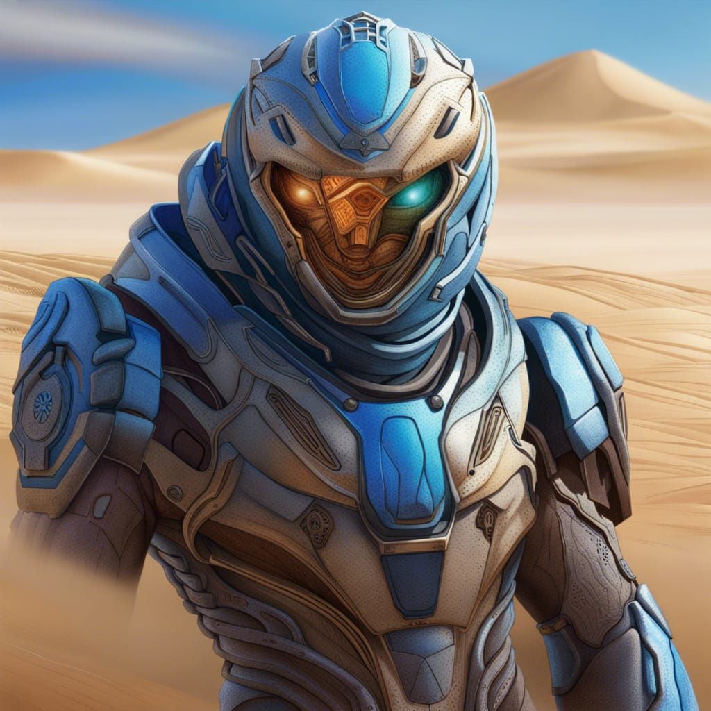 armored soldier Atreides - AI Generated Artwork - NightCafe Creator