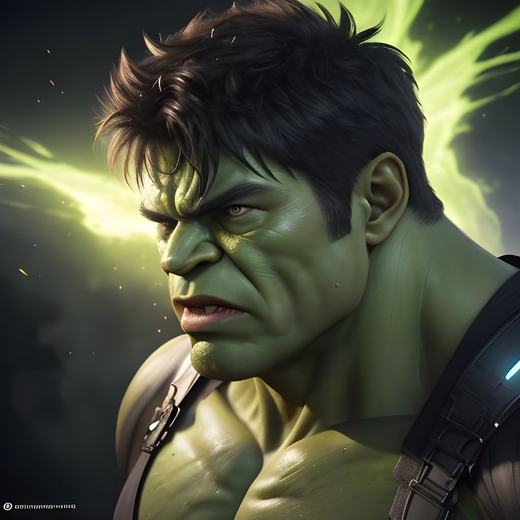 Portrait Of A Hulk - AI Generated Artwork - NightCafe Creator