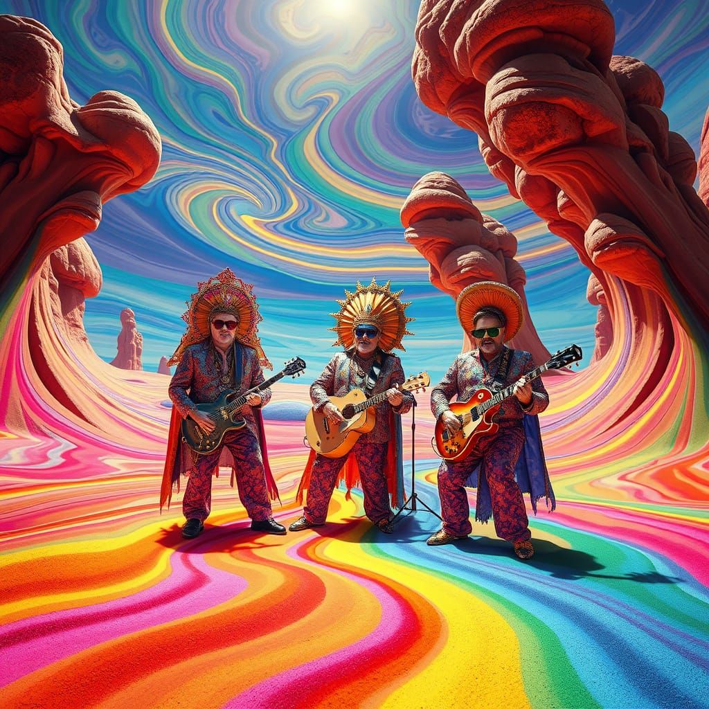 Surreal Sun Ra Arkestra in Salvador Dalì-Inspired ... - AI Art