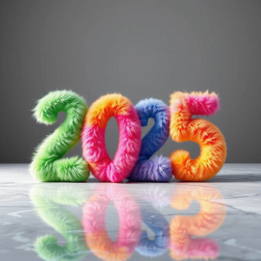 Chibi Furry Numbers in Adorable Font - AI Art