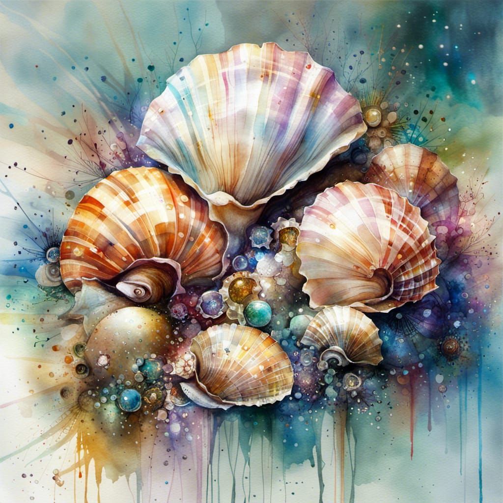 Seashells - AI Generated Artwork - NightCafe Creator