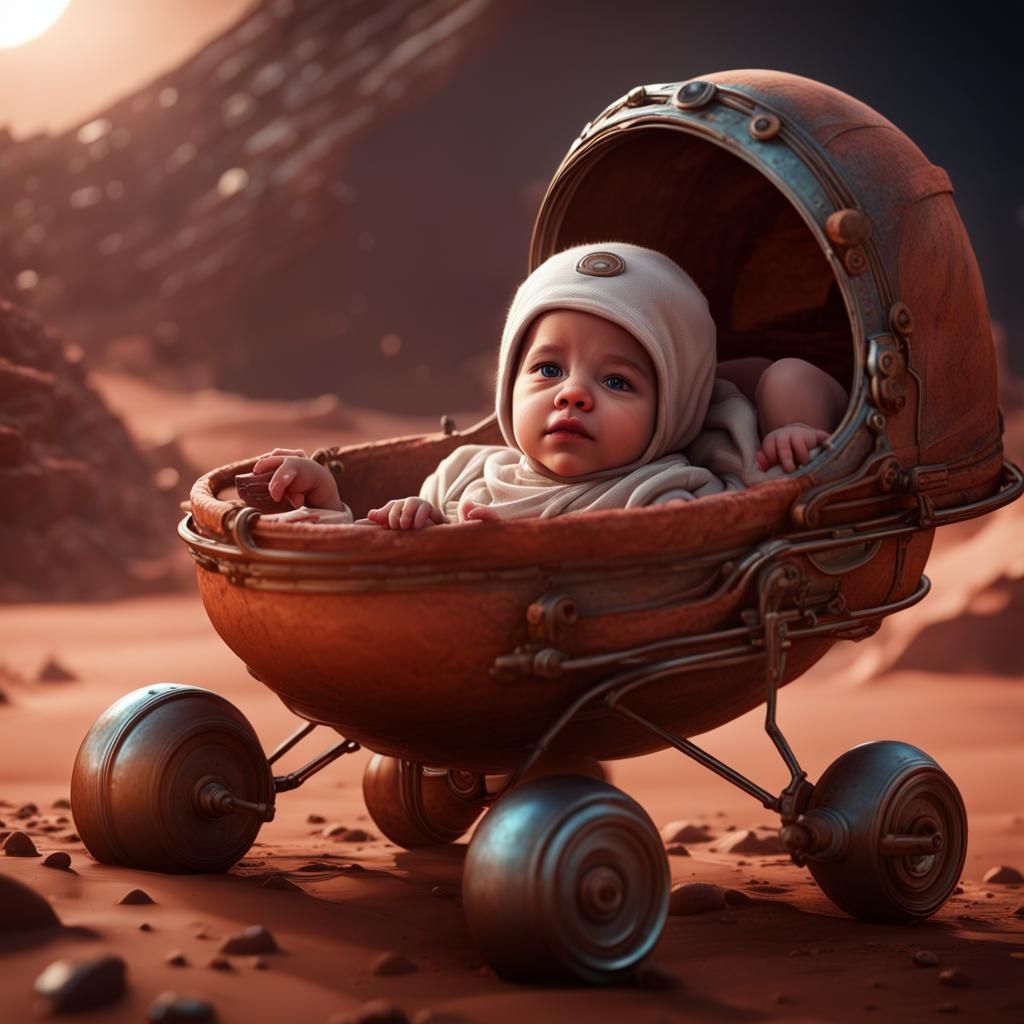 Mars Baby! - AI Generated Artwork - NightCafe Creator