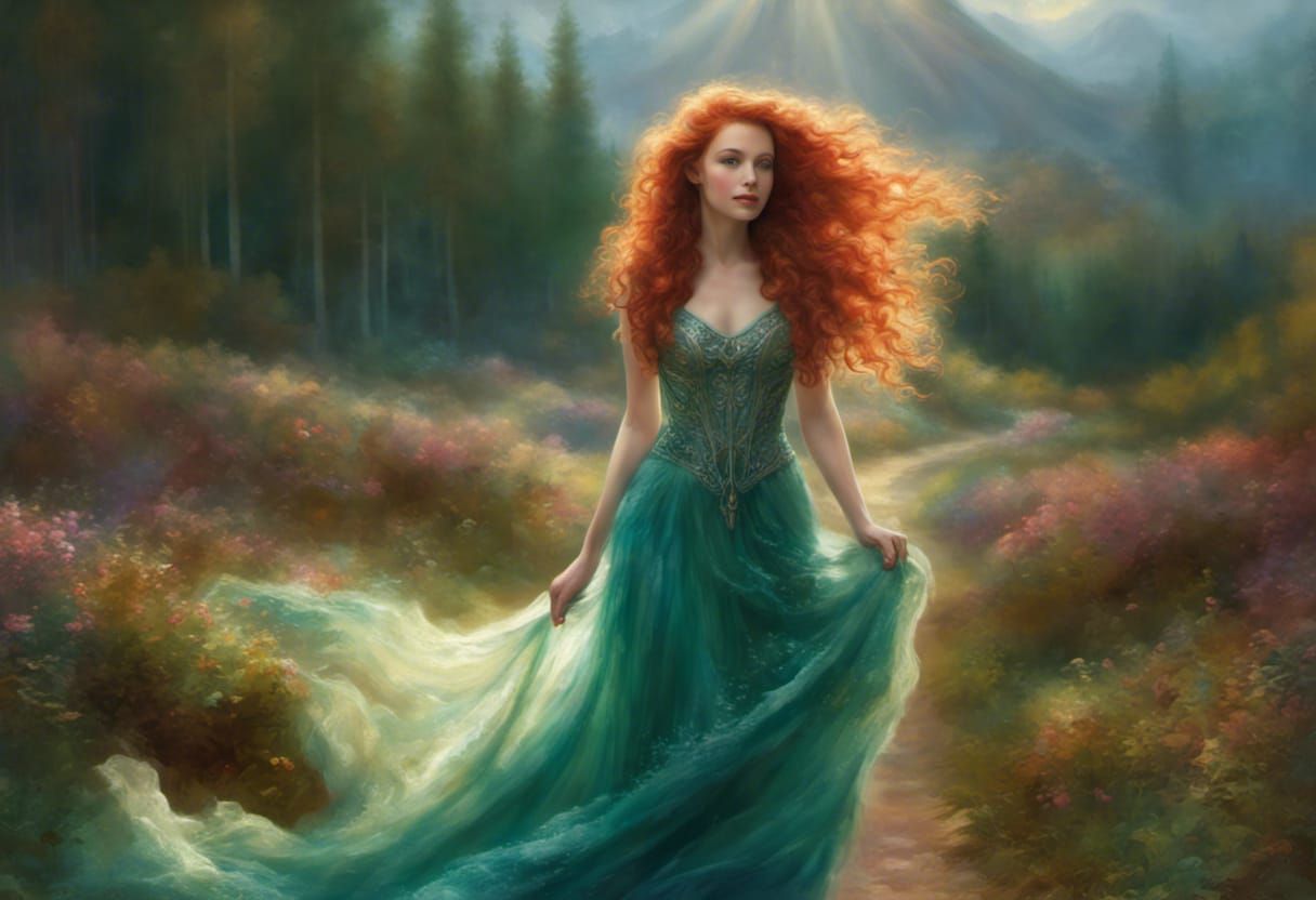 ginger angel - AI Generated Artwork - NightCafe Creator