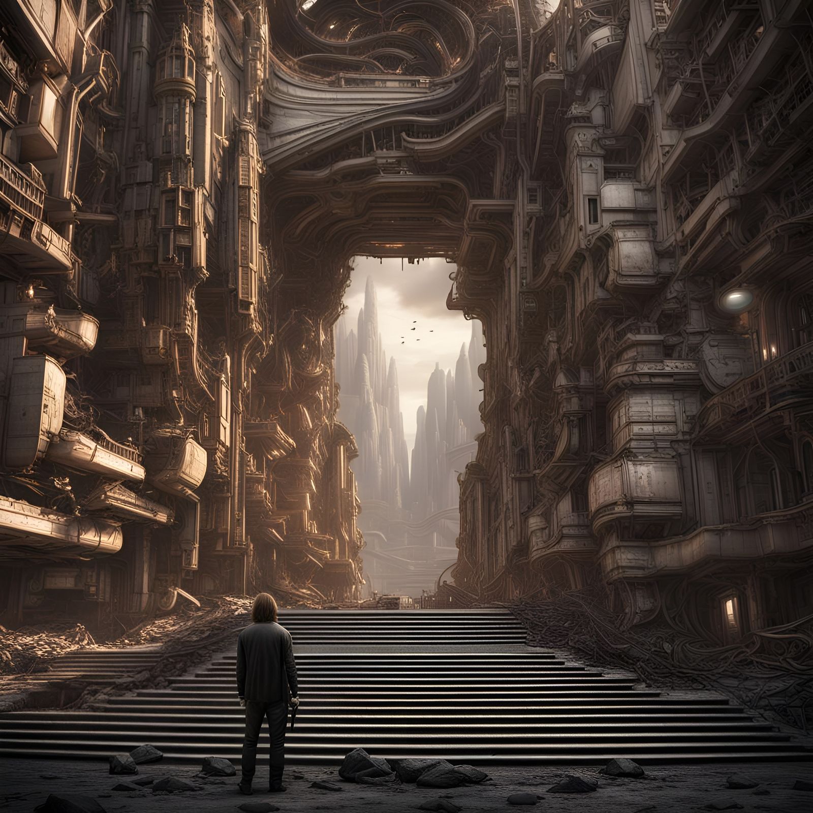 singularity; hyperdetailed matte painting, hyperreal. dramatic, epic, cinematic. - AI Generated ...