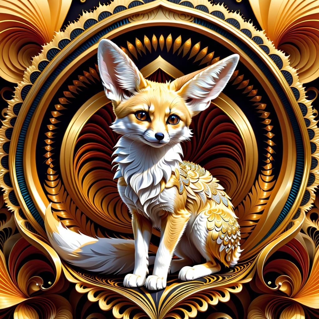 Golden Fennec Fox - AI Generated Artwork - NightCafe Creator