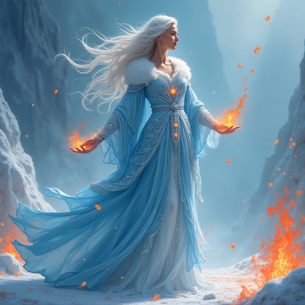 Goddess of ice and fire - Goddess of Ice and Fire in a Dysto...