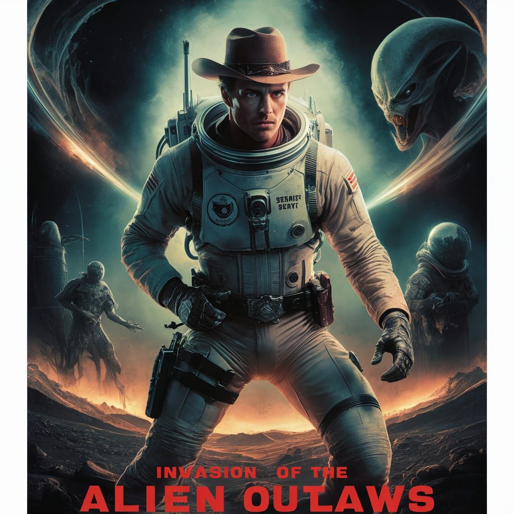 Invasion of the alien outlaws - AI Generated Artwork - NightCafe Creator