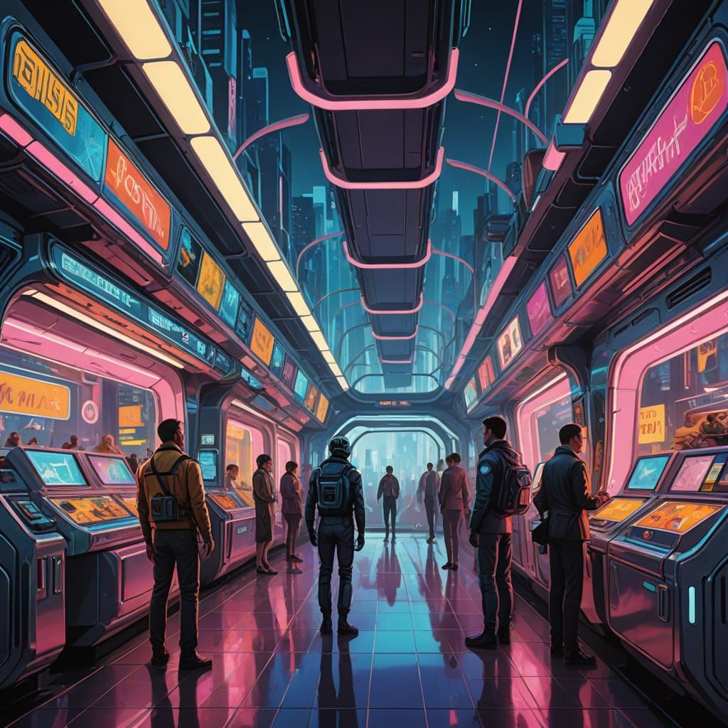 Optimistic Retro-Futuristic Metropolis in 2025 - AI Art
