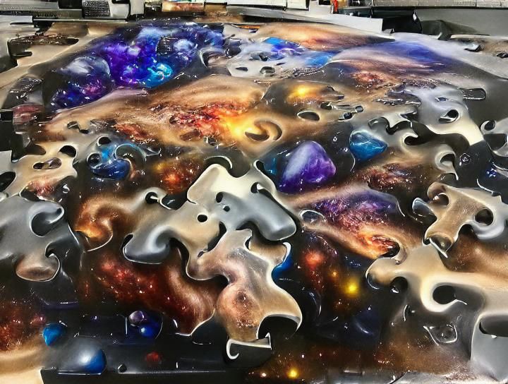 Cosmic jigsaw puzzle of the universe - AI Generated Artwork - NightCafe ...
