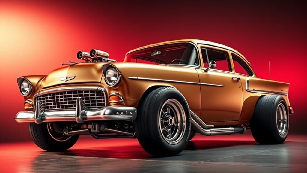 Vintage Cars Reborn with Aggressive Retro Customiz... - AI Art