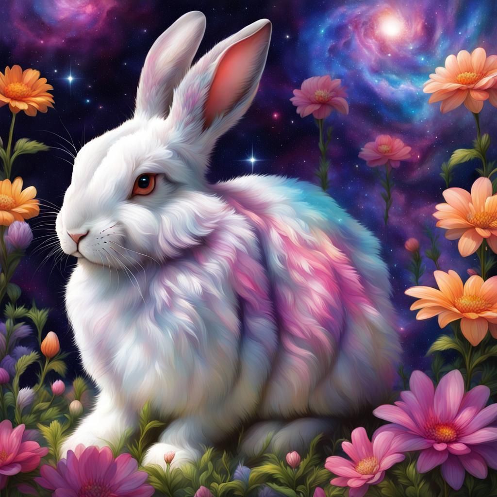 The Great Cosmic Rabbit - AI Generated Artwork - NightCafe Creator