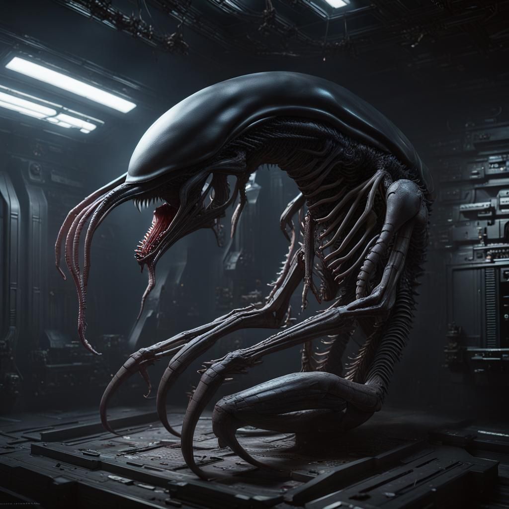 Xenomorph Symbiant Species 34 - AI Generated Artwork - NightCafe Creator