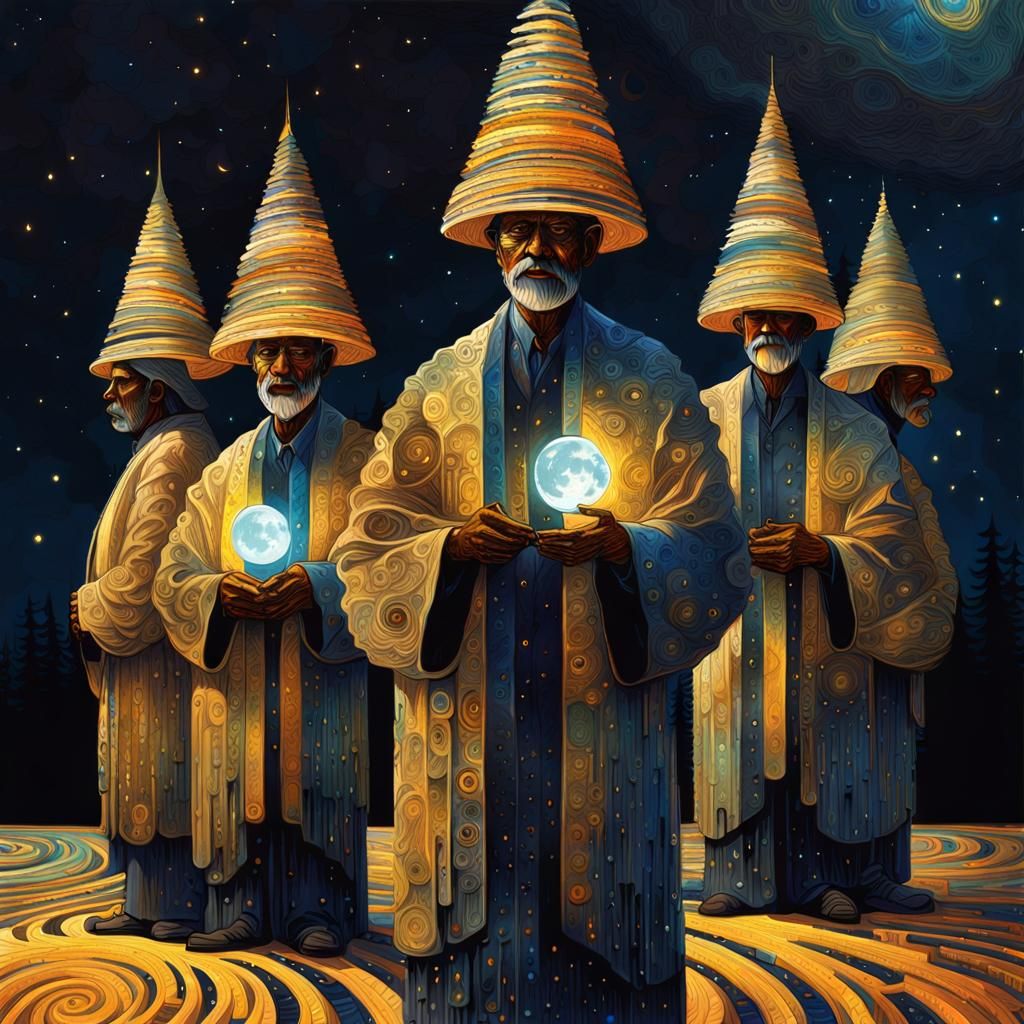 Lunar Elders - AI Generated Artwork - NightCafe Creator