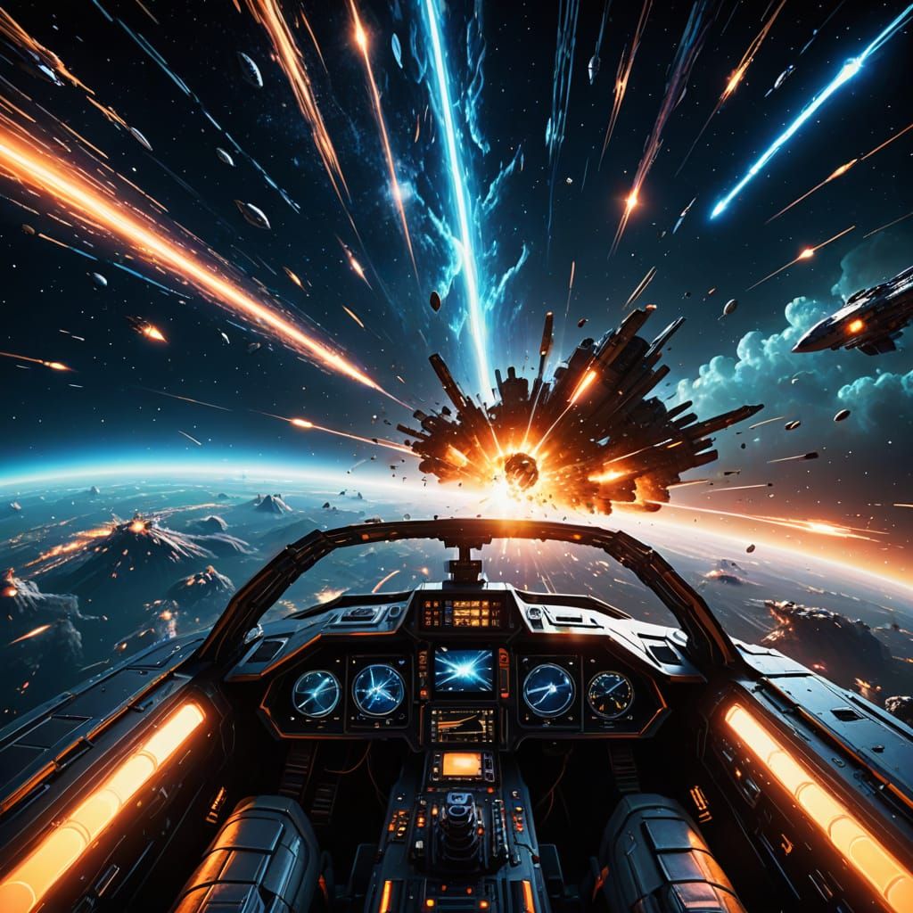 We've got this, Ace! - Epic Space Battle Unfolds Under Starr...