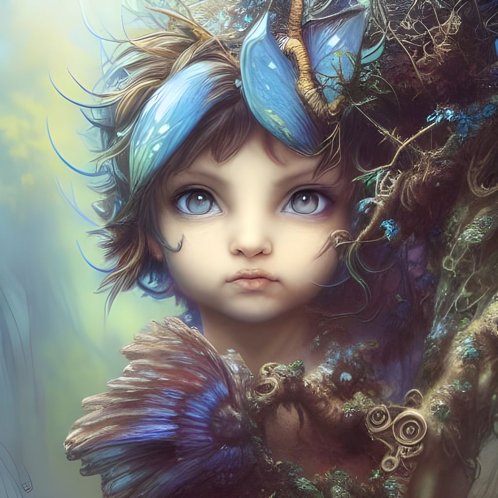 Pixie Baby Girl - AI Generated Artwork - NightCafe Creator
