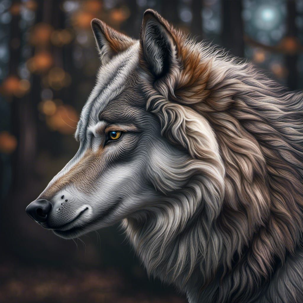 The tender wolf - AI Generated Artwork - NightCafe Creator