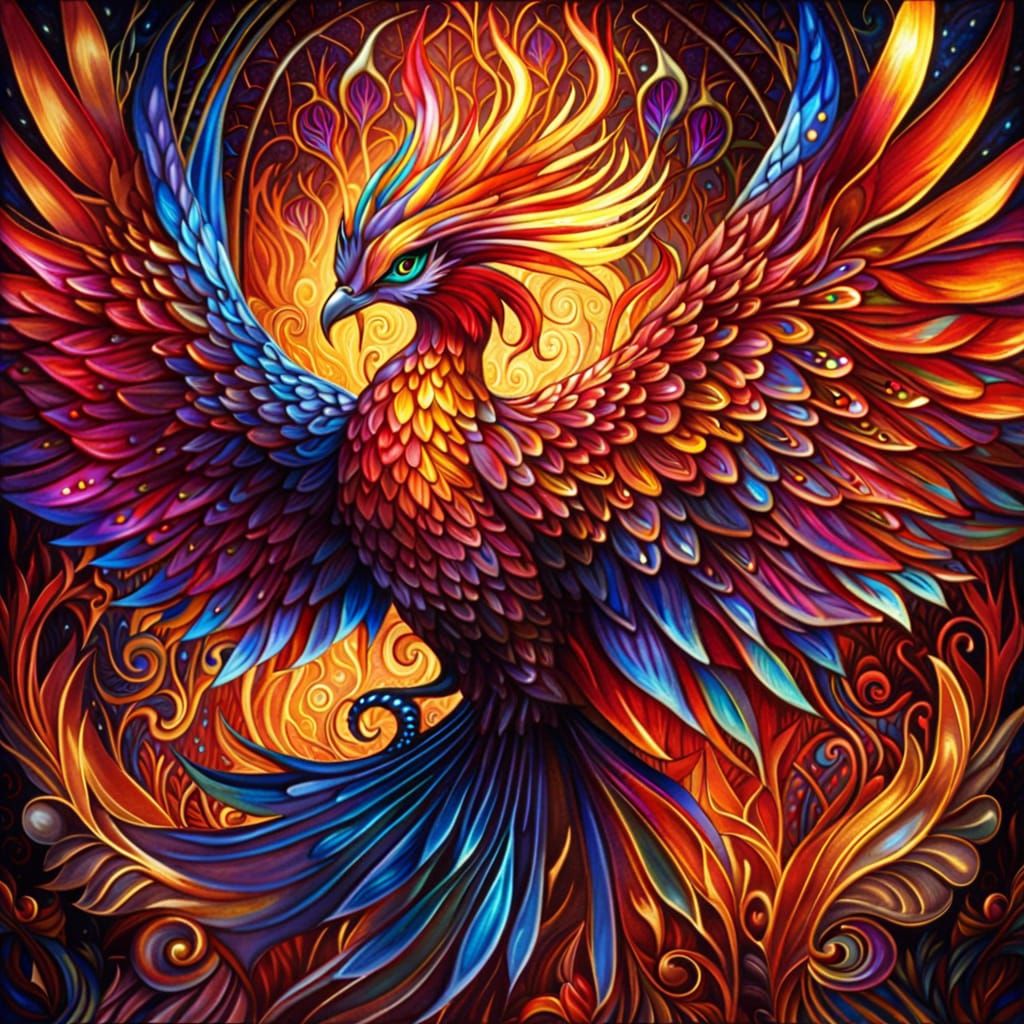 Firebird Emerges - AI Generated Artwork - NightCafe Creator