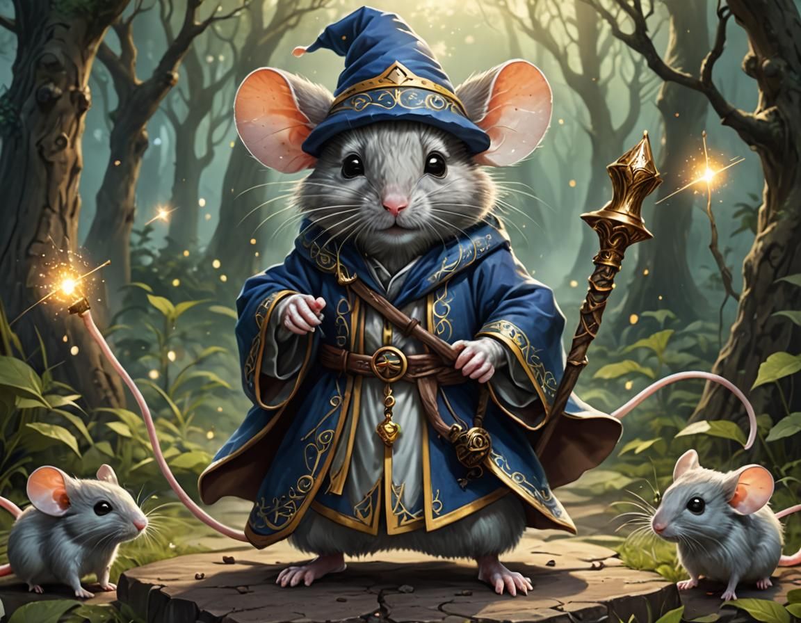 the wizard of the moused village - AI Generated Artwork - NightCafe Creator