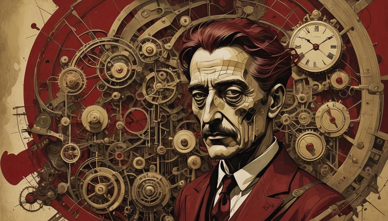 H.G. Wells Time machine Nanotech Nightmare. In the styles of Georgia O ...