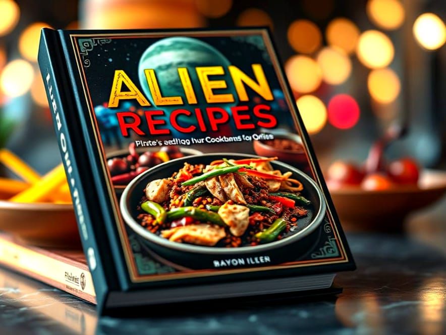 Book Cover for "Alien Recipes" - Book Cover for "Alien Recip...
