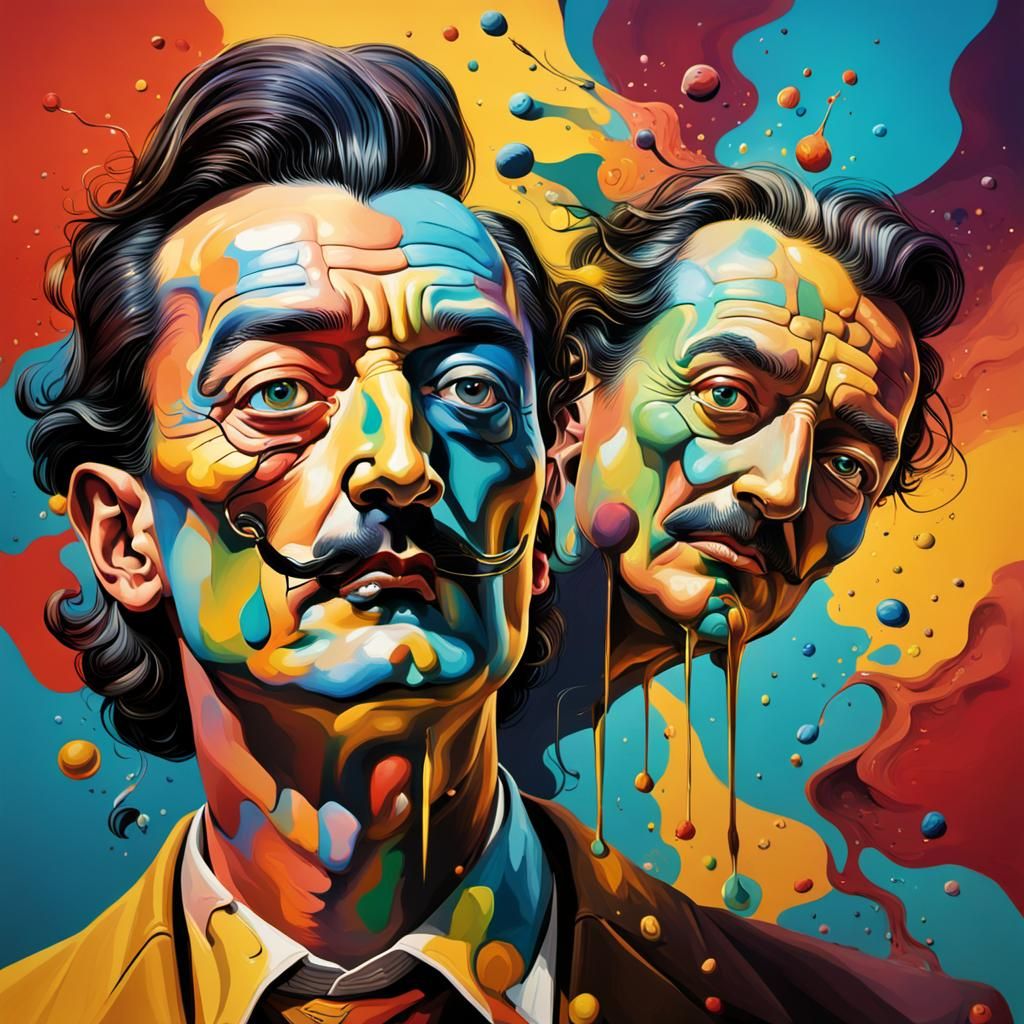 Professionals at work, colourful, in the style of Salvador Dali - AI ...