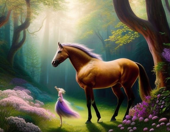 A highly detailed and whimsical painting of Centaurs acting in a wild ...