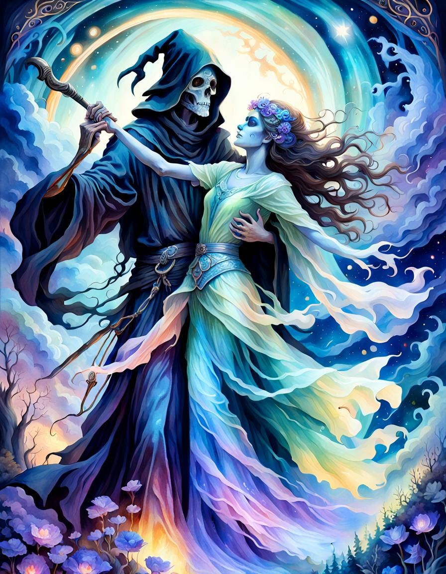 dancing with the death - AI Generated Artwork - NightCafe Creator