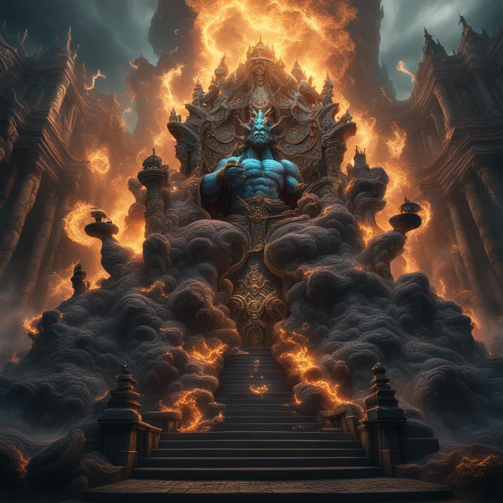 Smoke god - AI Generated Artwork - NightCafe Creator