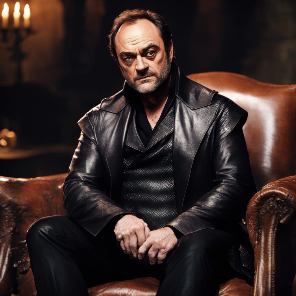 Crowley King of Hell in Medieval Fashion - AI Art