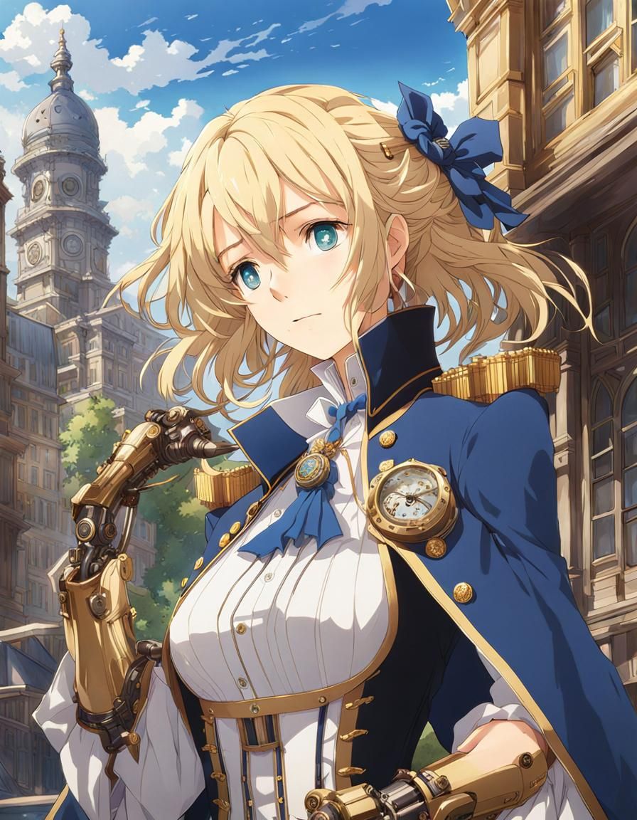 Violet Evergarden (7/10) - AI Generated Artwork - NightCafe Creator