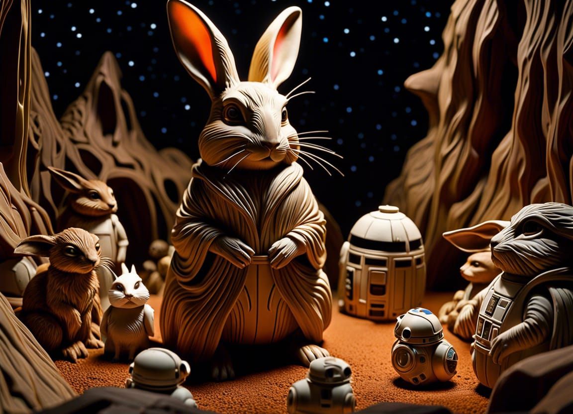 "Rabbit Wars" - AI Generated Artwork - NightCafe Creator