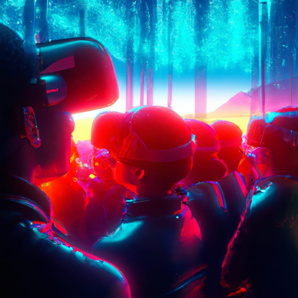 VR Forest Rave - AI Generated Artwork - NightCafe Creator