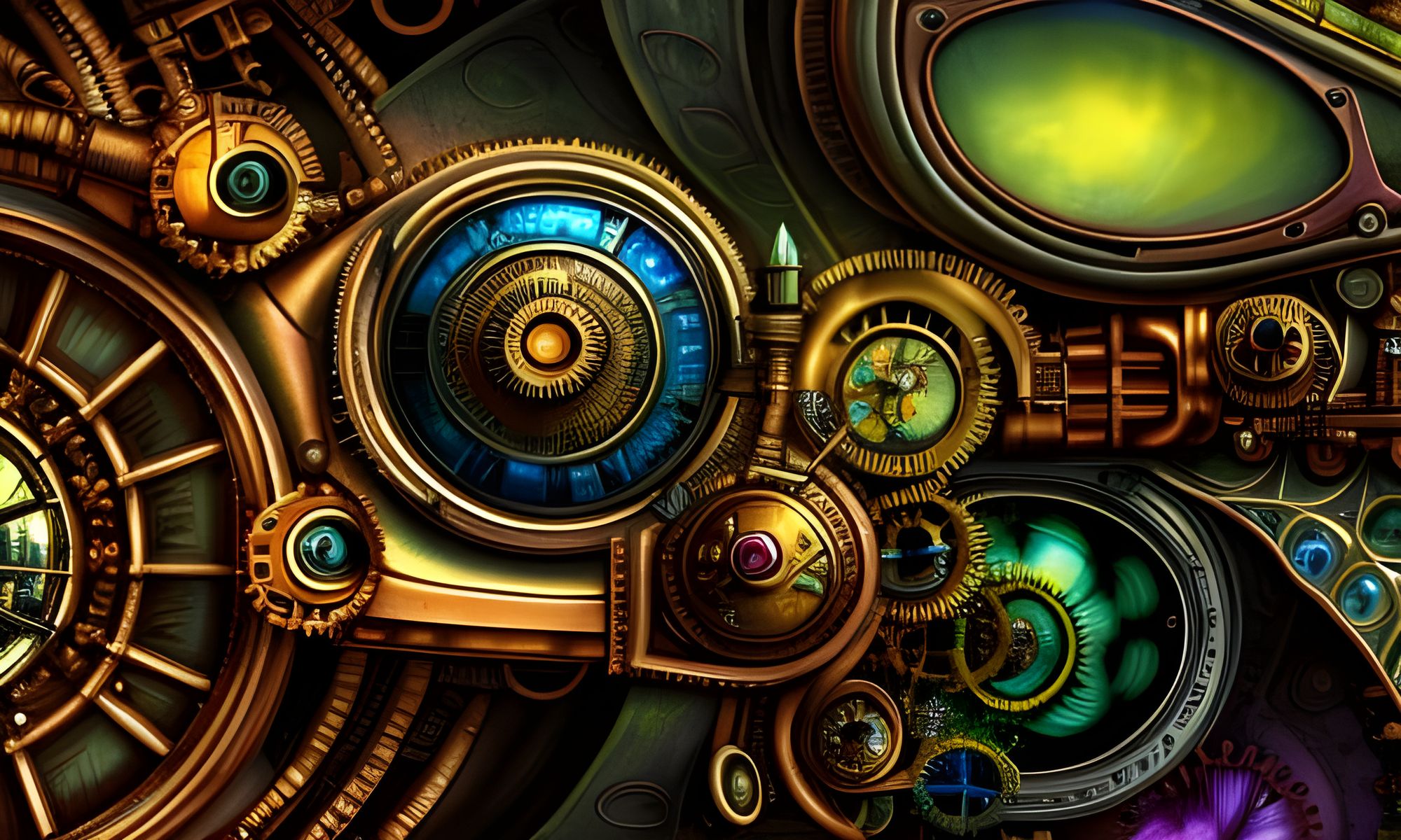 "INSANE"...Psychedelic SteamPunk Fractal (V2-1) : r/nightcafe
