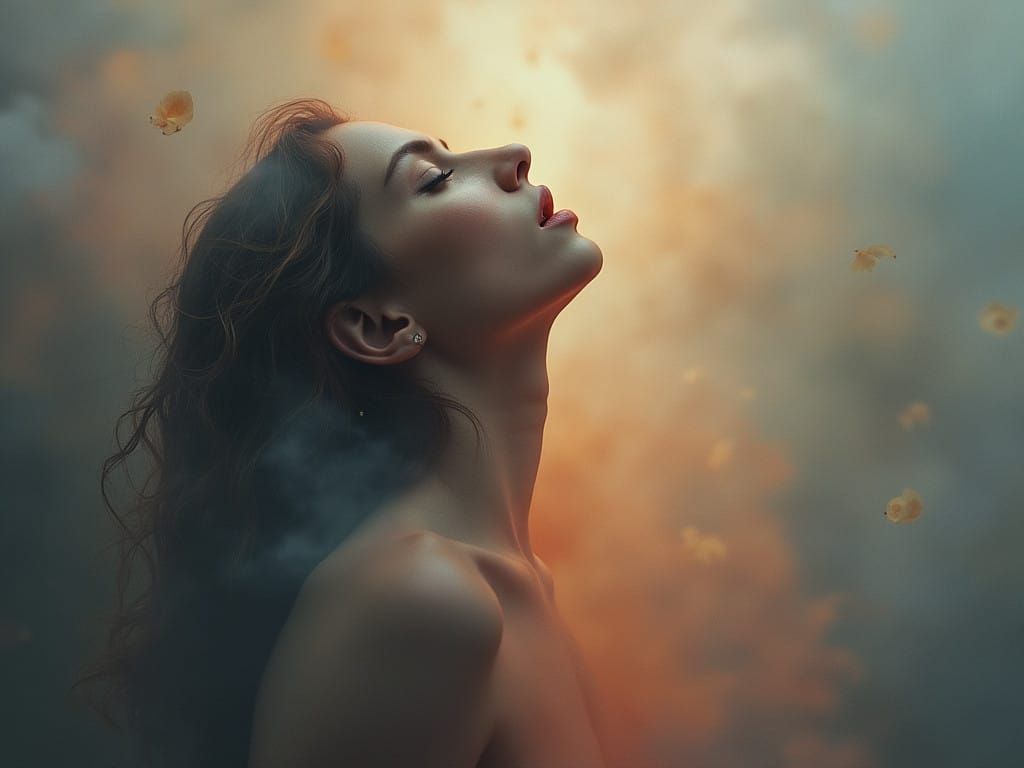 Mystical ecstasy - Surreal Goddess in Ephemeral Haze