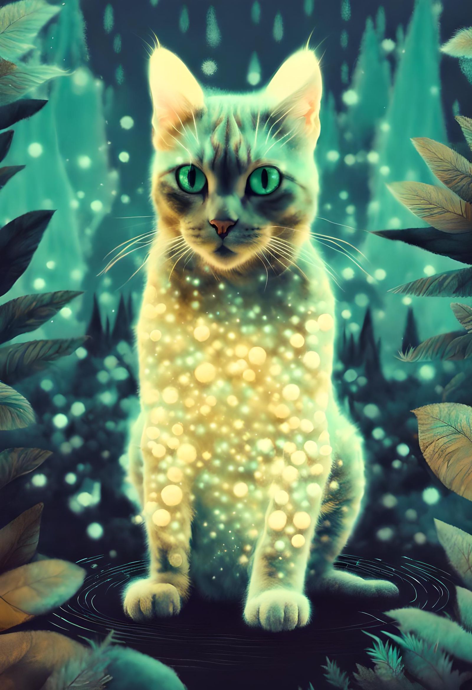 Starry cat. 😻 - AI Generated Artwork - NightCafe Creator