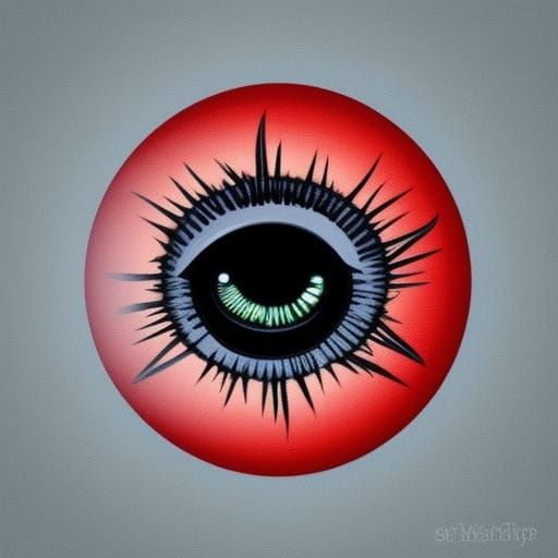 giant floating red eye ball : r/nightcafe