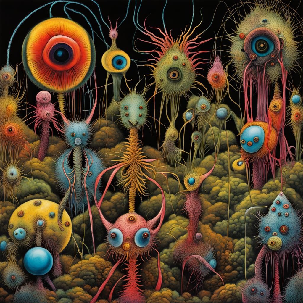 Lint Monsters - AI Generated Artwork - NightCafe Creator