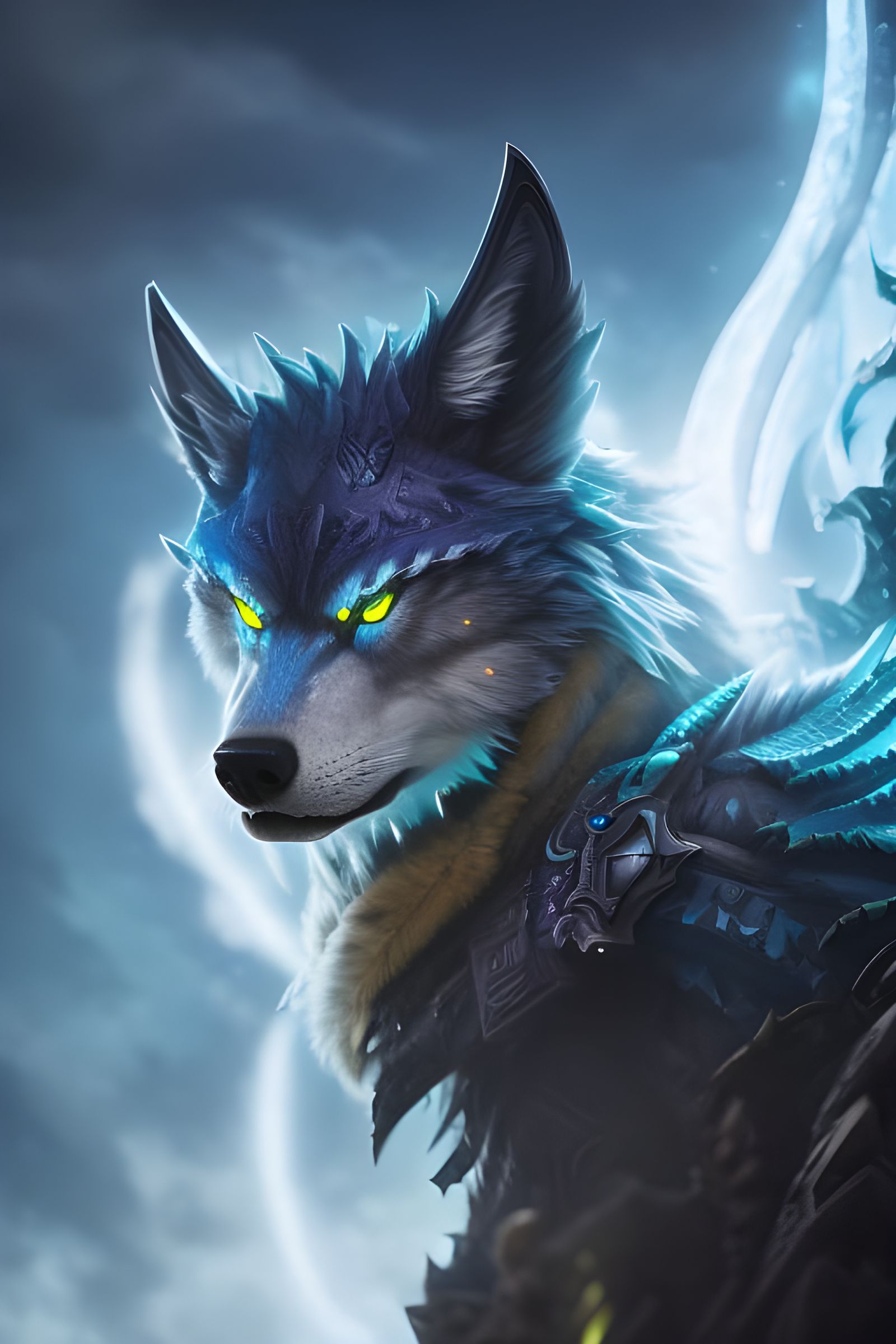 Armored wolf - AI Generated Artwork - NightCafe Creator