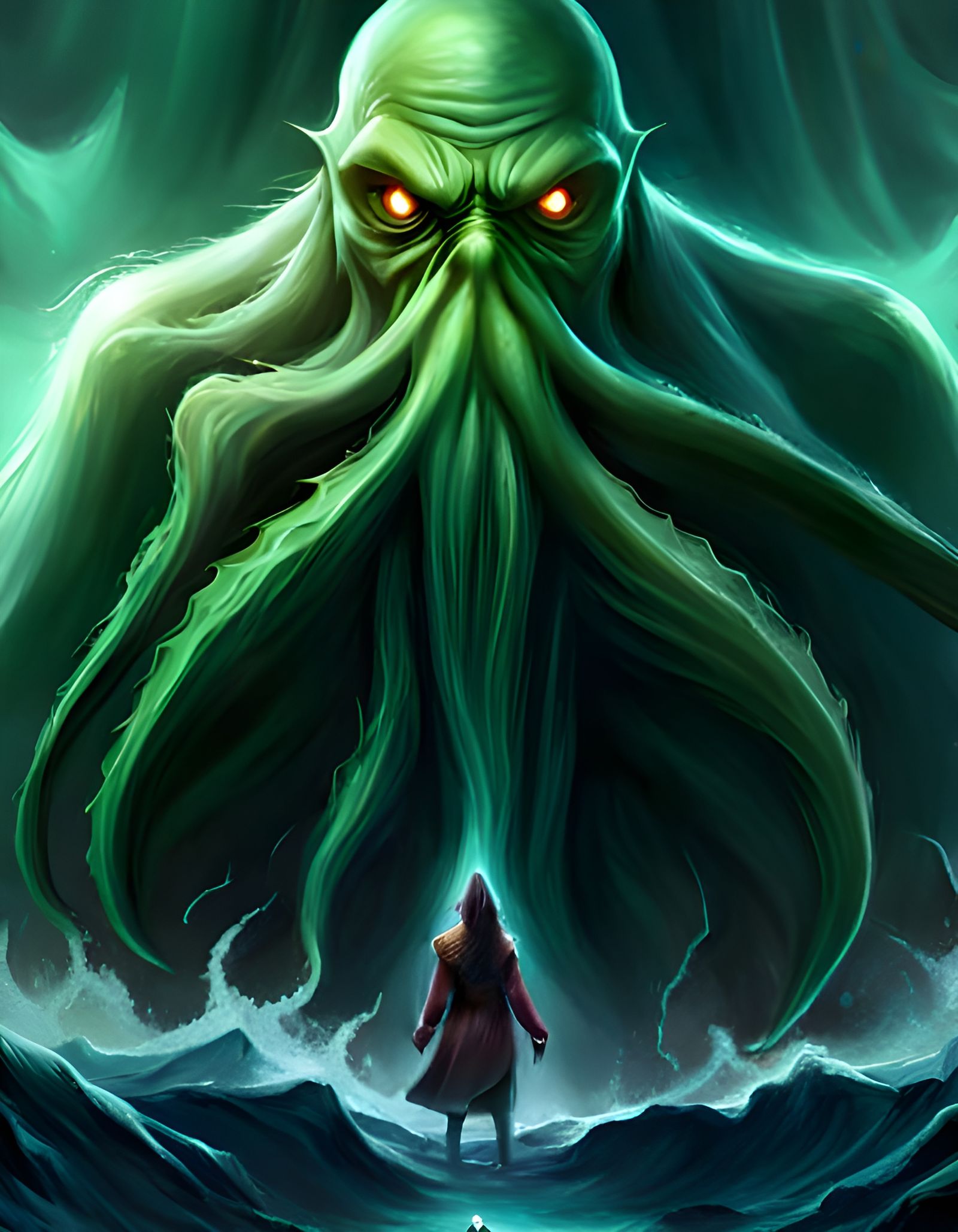 There is no escape from Cthulhu - AI Generated Artwork - NightCafe Creator