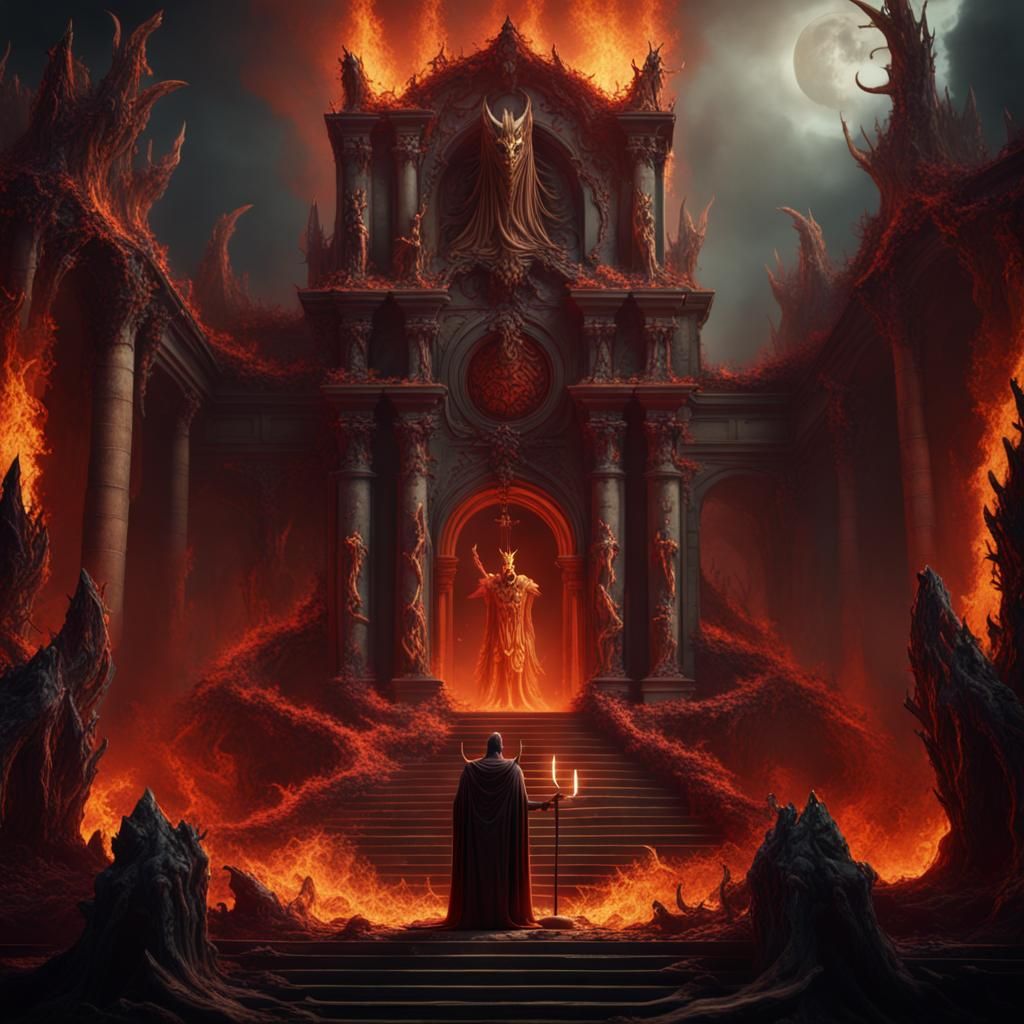 Hades is waiting in hell - AI Generated Artwork - NightCafe Creator