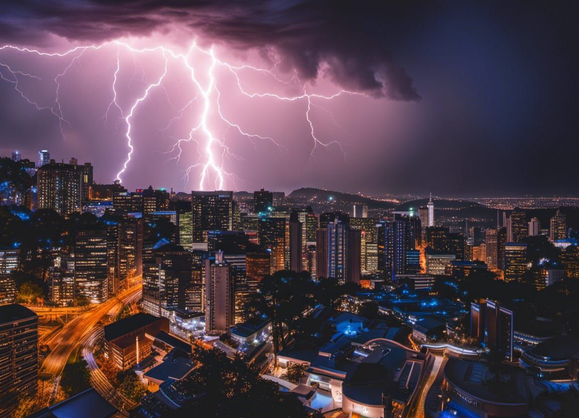 Lightning - AI Generated Artwork - NightCafe Creator