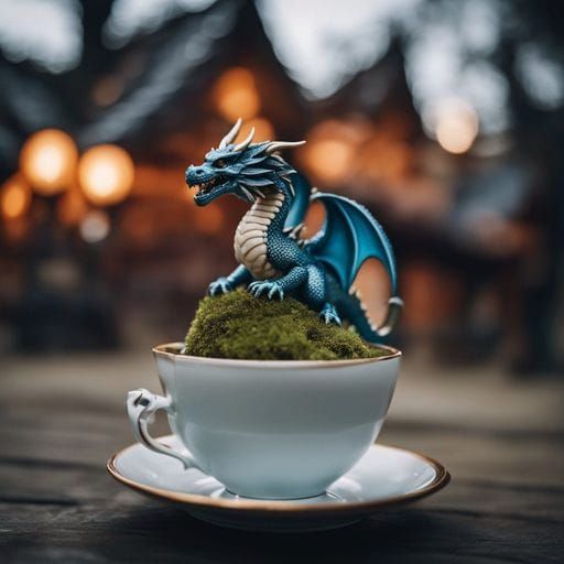 Teacup dragon - AI Generated Artwork - NightCafe Creator