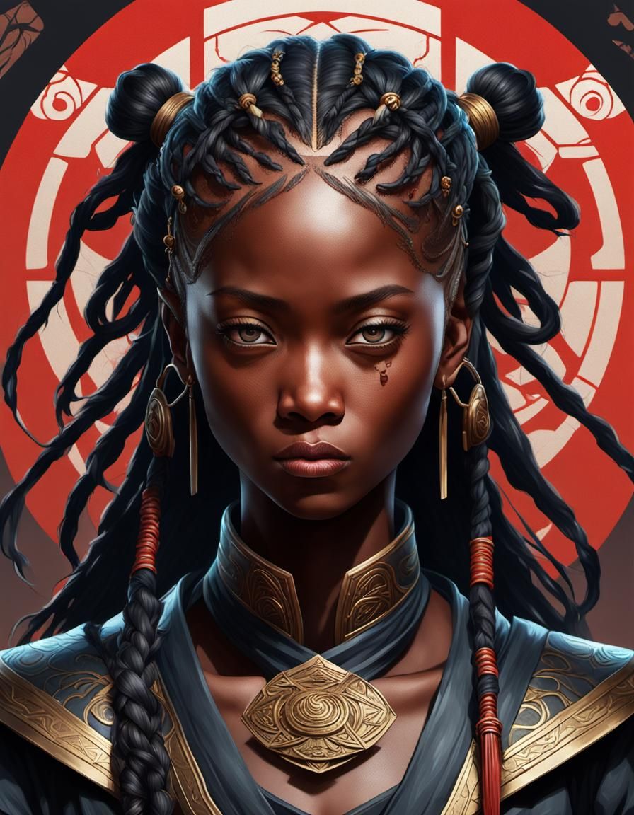 A African-Japanese Ninja Princess - AI Generated Artwork - NightCafe ...