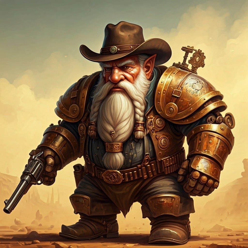 Izak the Blacksmith - Clockwork Dwarves in Gritty Industrial...