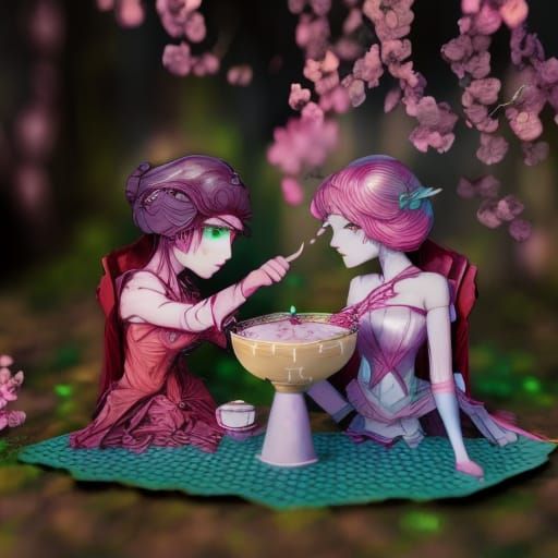 Spilled Tea - AI Generated Artwork - NightCafe Creator