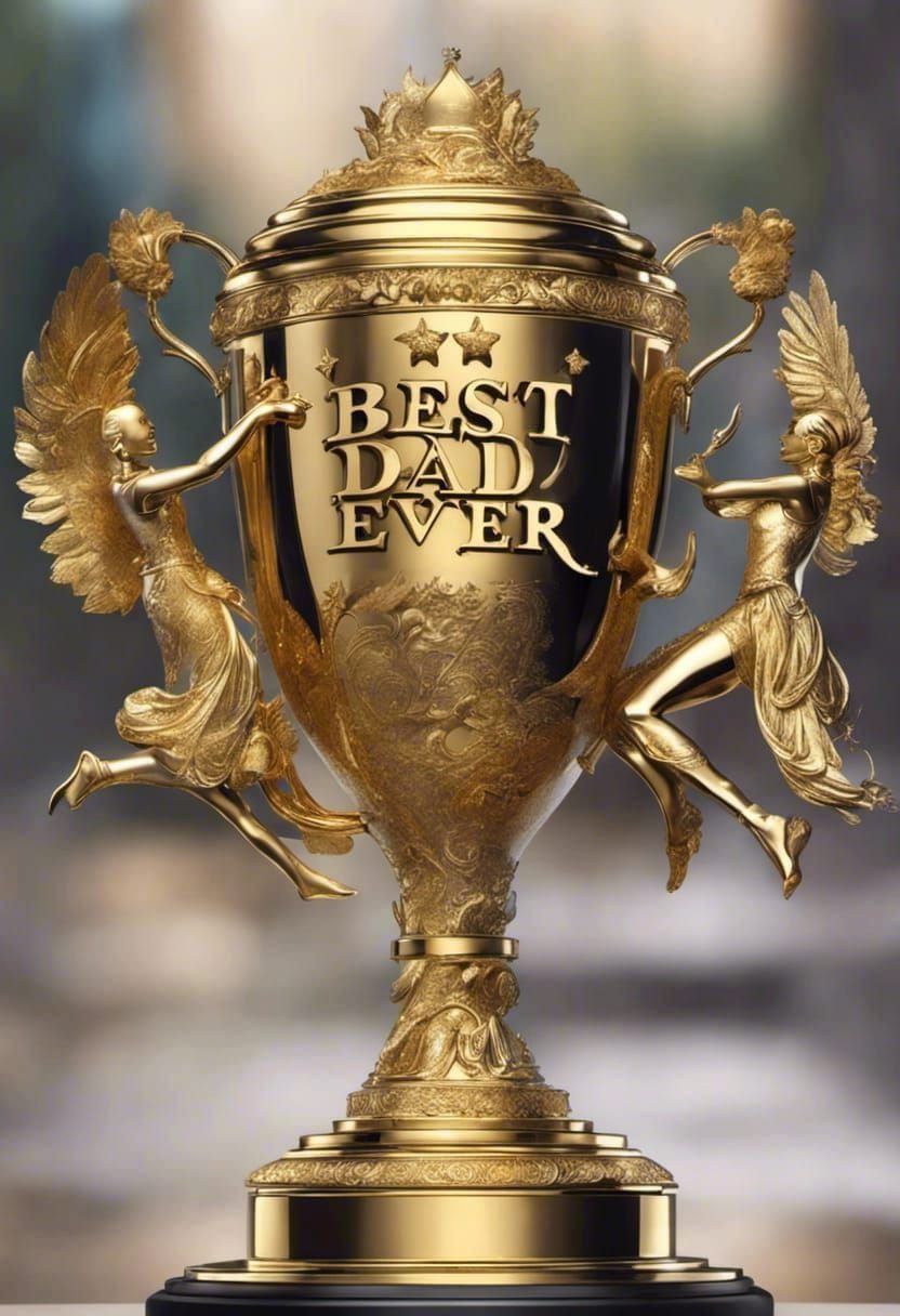 Best Dad ever Trophy - AI Generated Artwork - NightCafe Creator