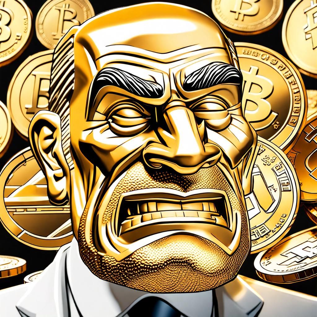 oh no, no, no....btc is no good gold... - AI Generated Artwork ...