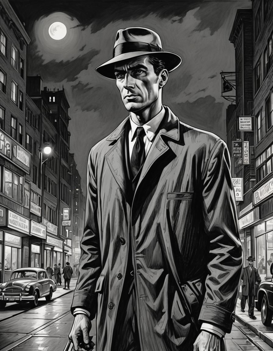 Night detective - AI Generated Artwork - NightCafe Creator